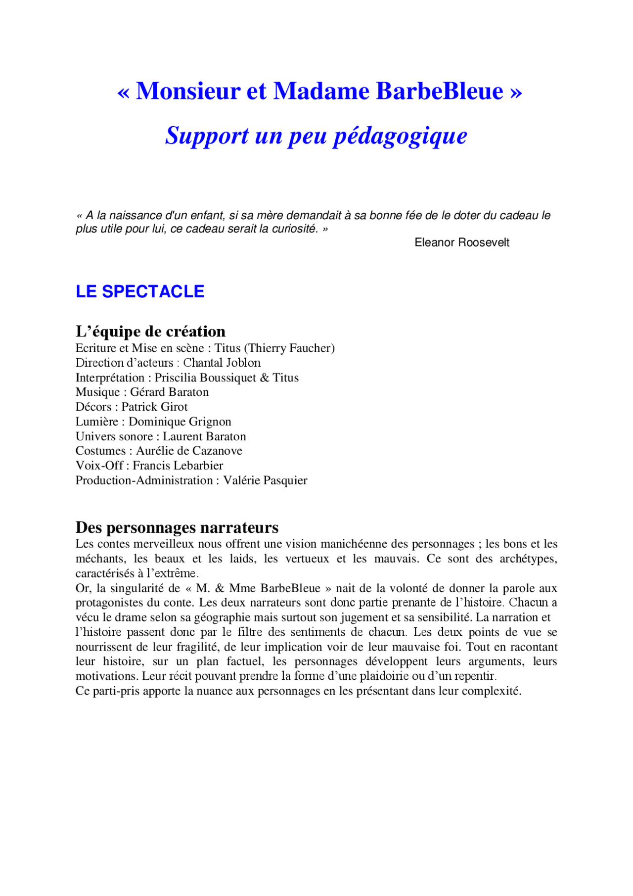 AUTOUR DE LA BARBE BLEUE | Lectures Physique | Docsity