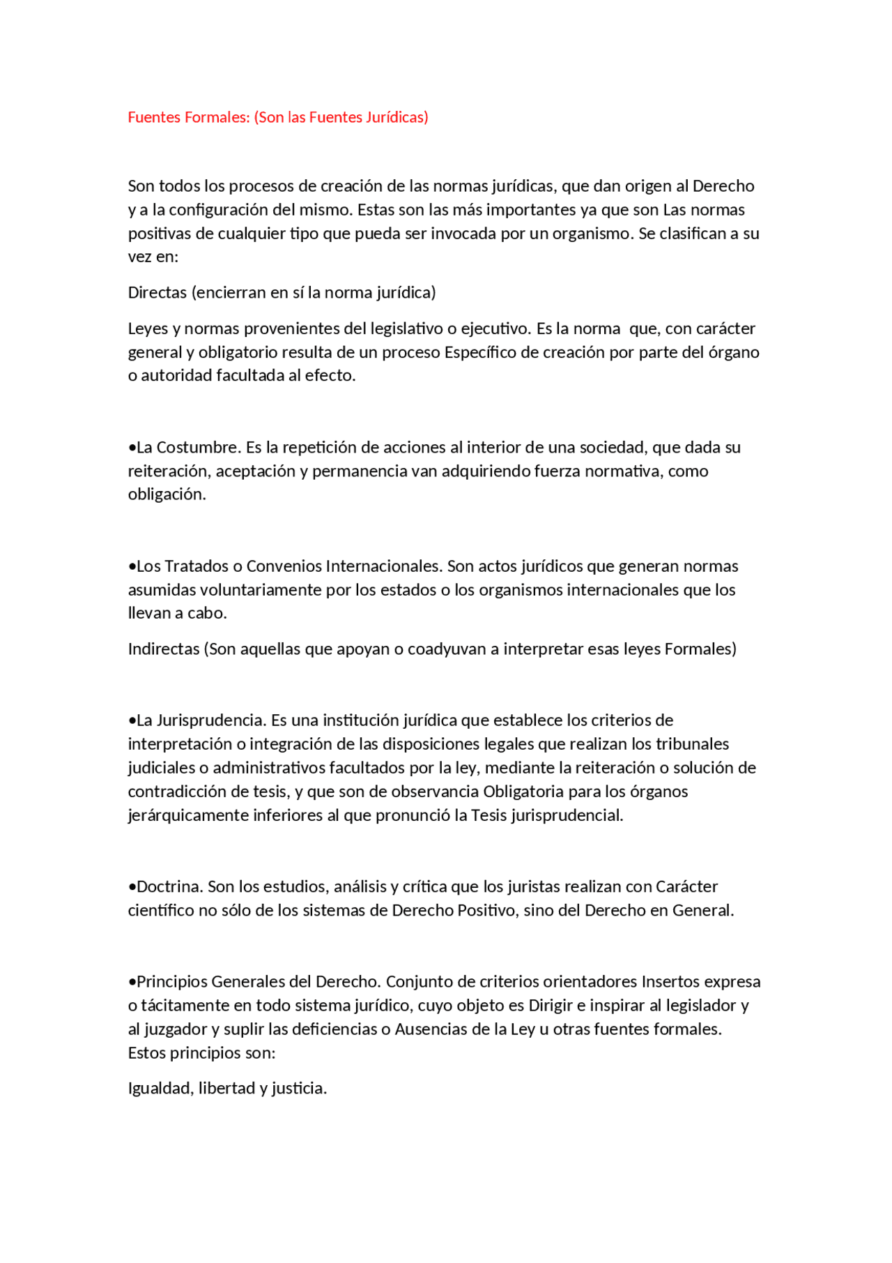 Fuentes formales de derecho | Esquemas y mapas conceptuales de Historia ...