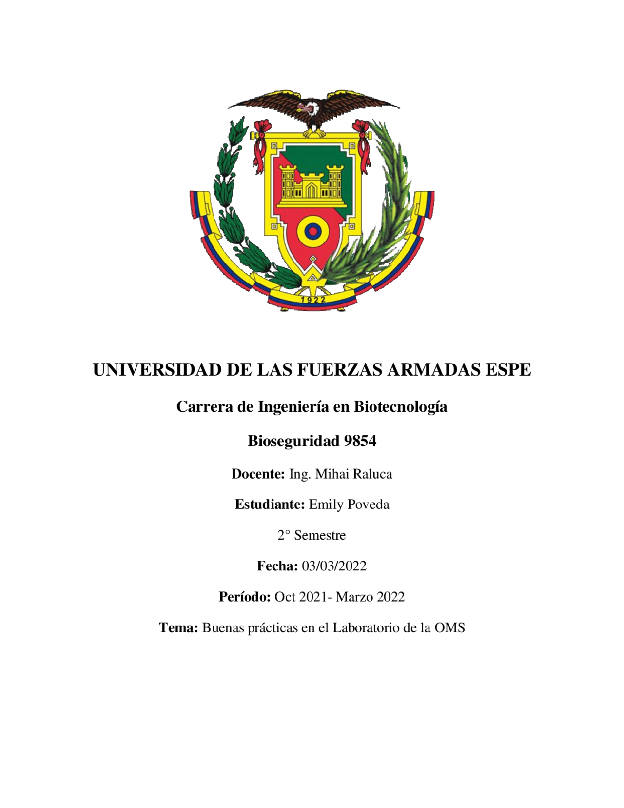 Bpl Bioseguridad1ensayo Monografías Ensayos De Bioseguridad Docsity