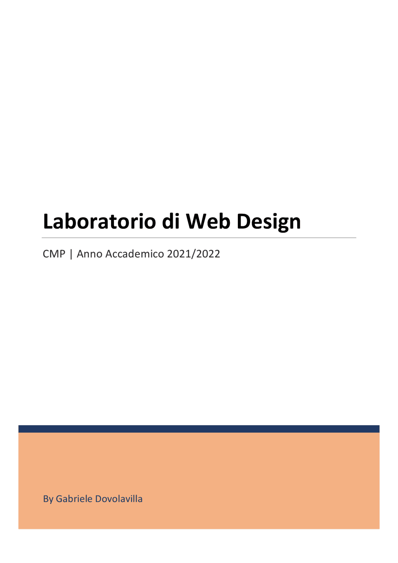 Linguaggi Del Web Corso Di Web Design Appunti Di Programmazione E
