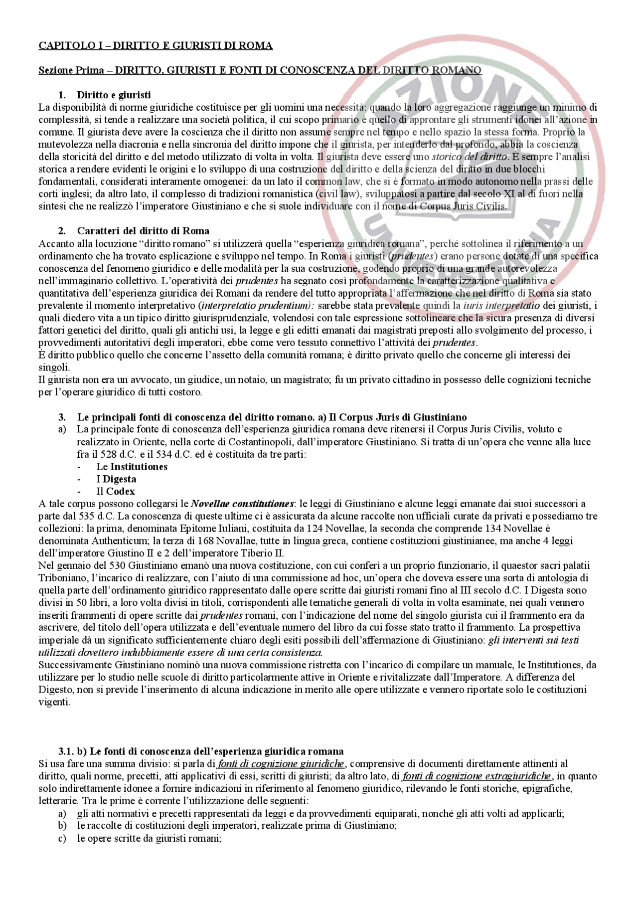 Riassunto Libro Di Diritto Romano Docsity