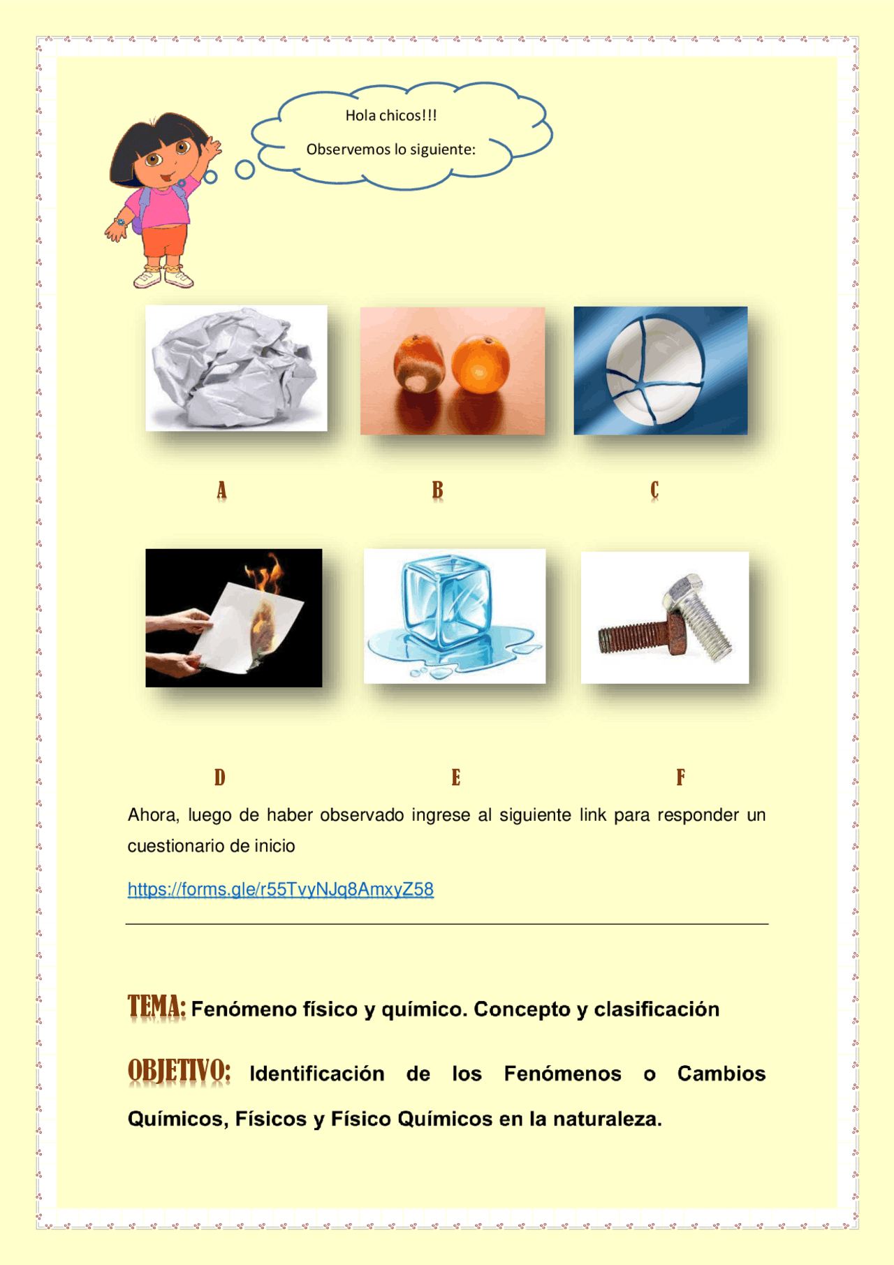 Cambios Químicos Para Niños
