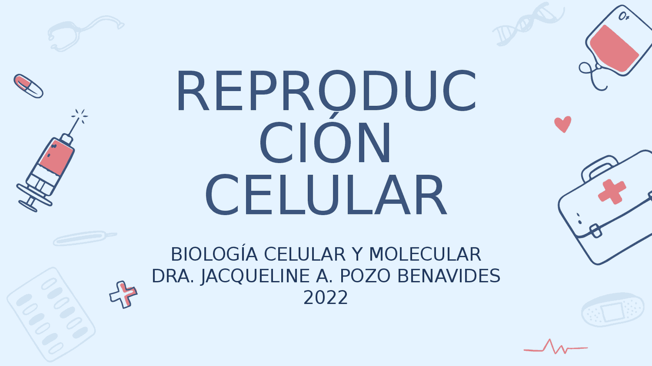 Reproduccion Celular Diapositivas De Biología Celular Docsity