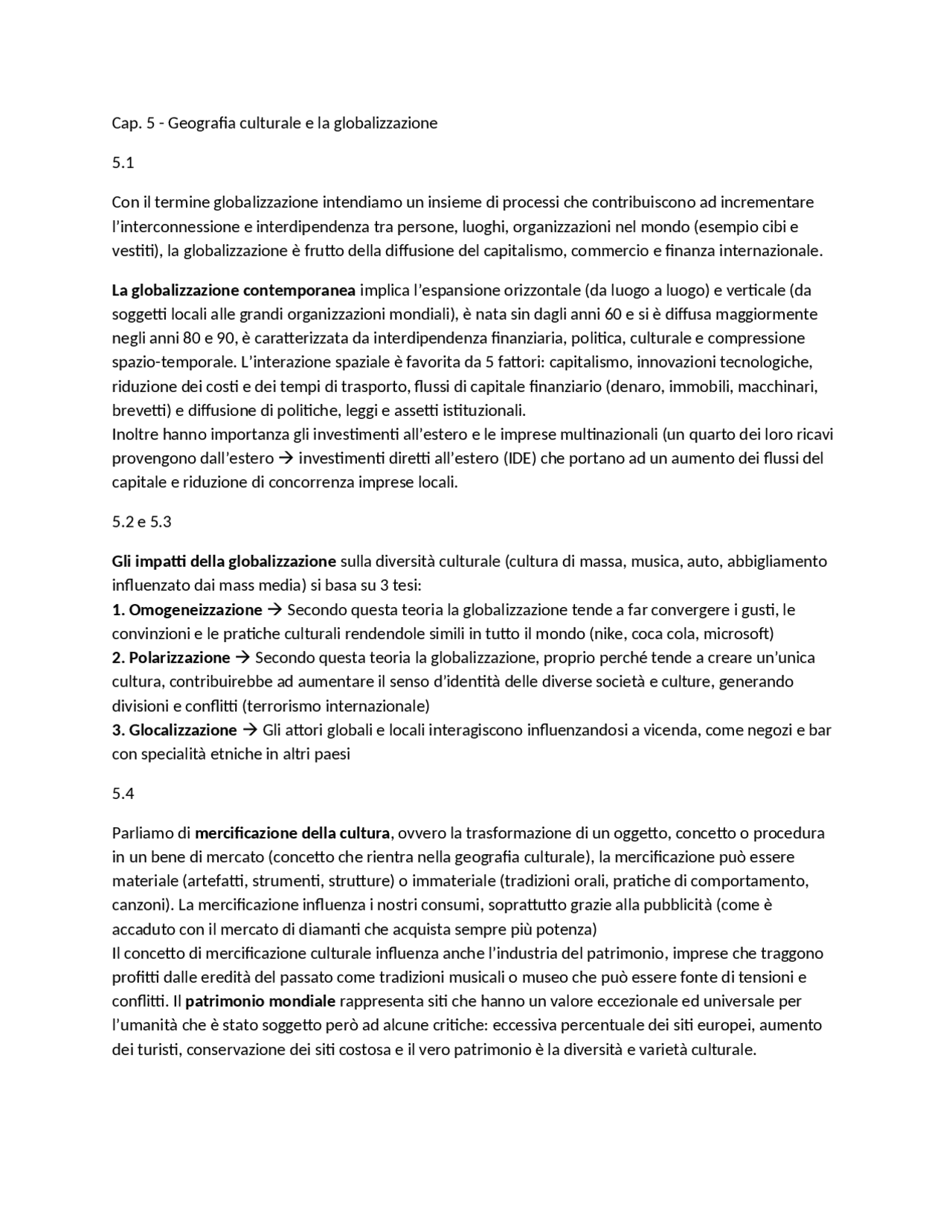 Riassunto capitolo 5 di geografia umana e slide | Slides de Géographie ...