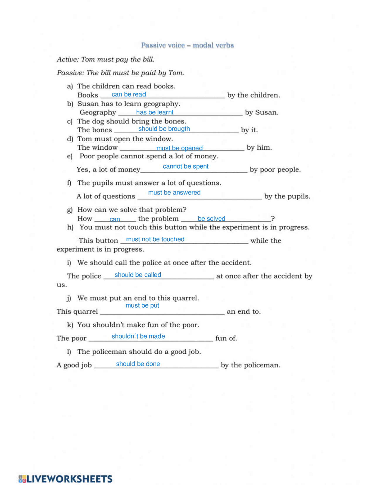 Passive modals para intermedios | Apuntes de Idioma Inglés | Docsity