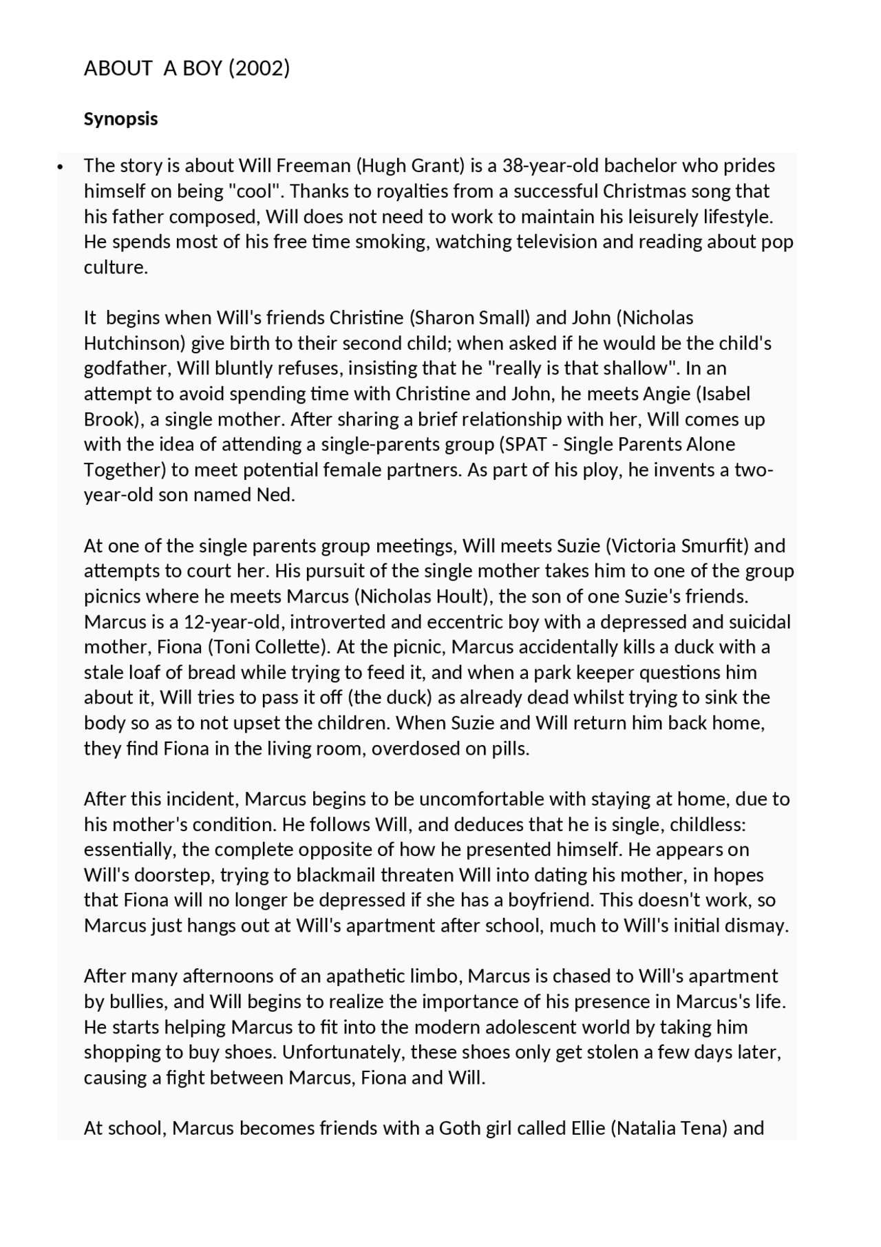 About a Boy: A Heartwarming Story of Friendship and Connection | Schemi ...