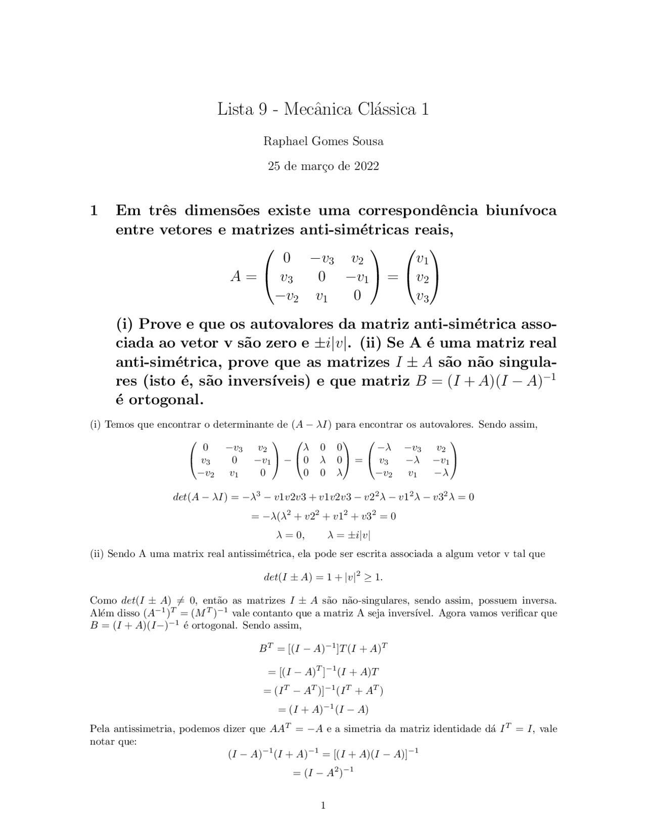 Exercícios Do Capítulo 3 Mecânica Analítica De Nivaldo Lemos Docsity