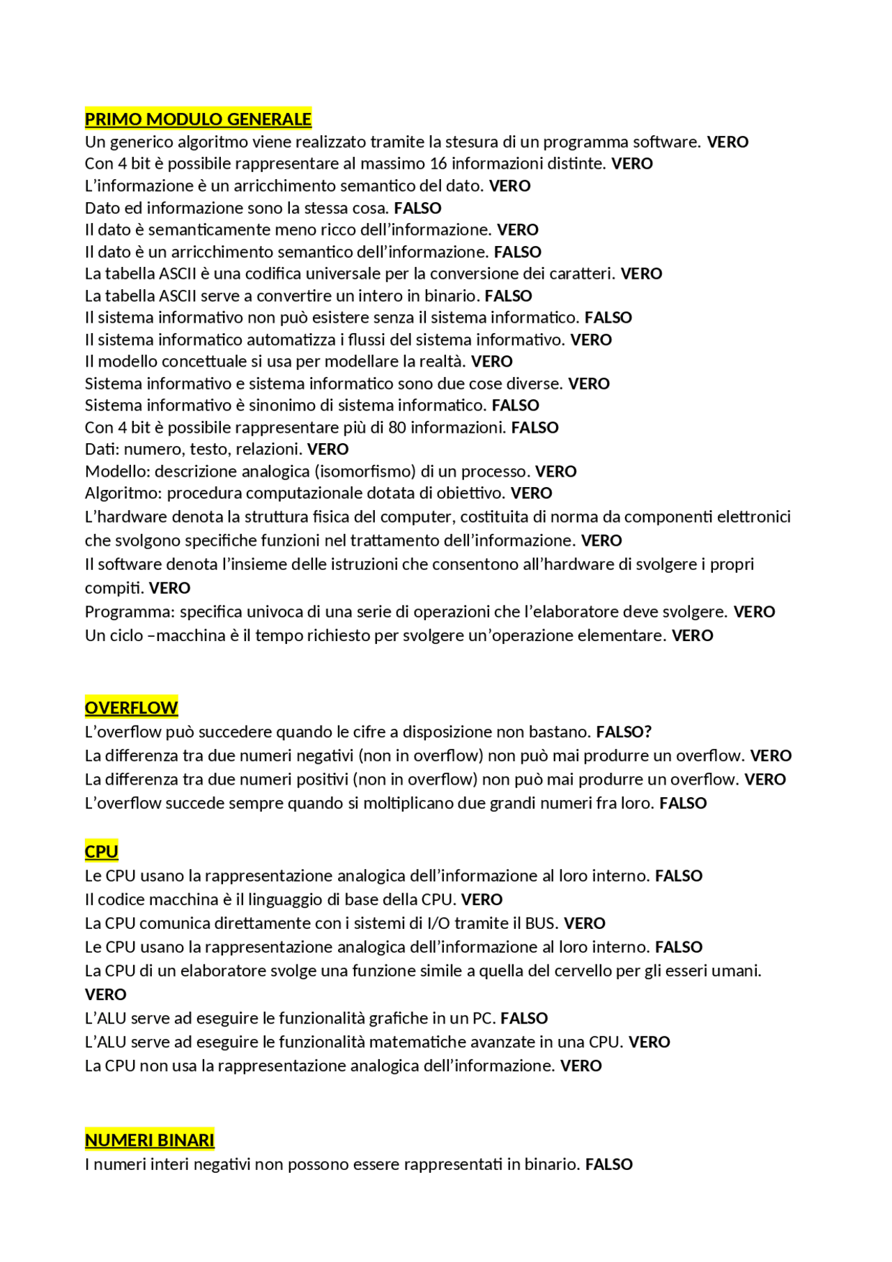 Domande Desame Di Informatica Giuffrida Prove Desame Di Informatica