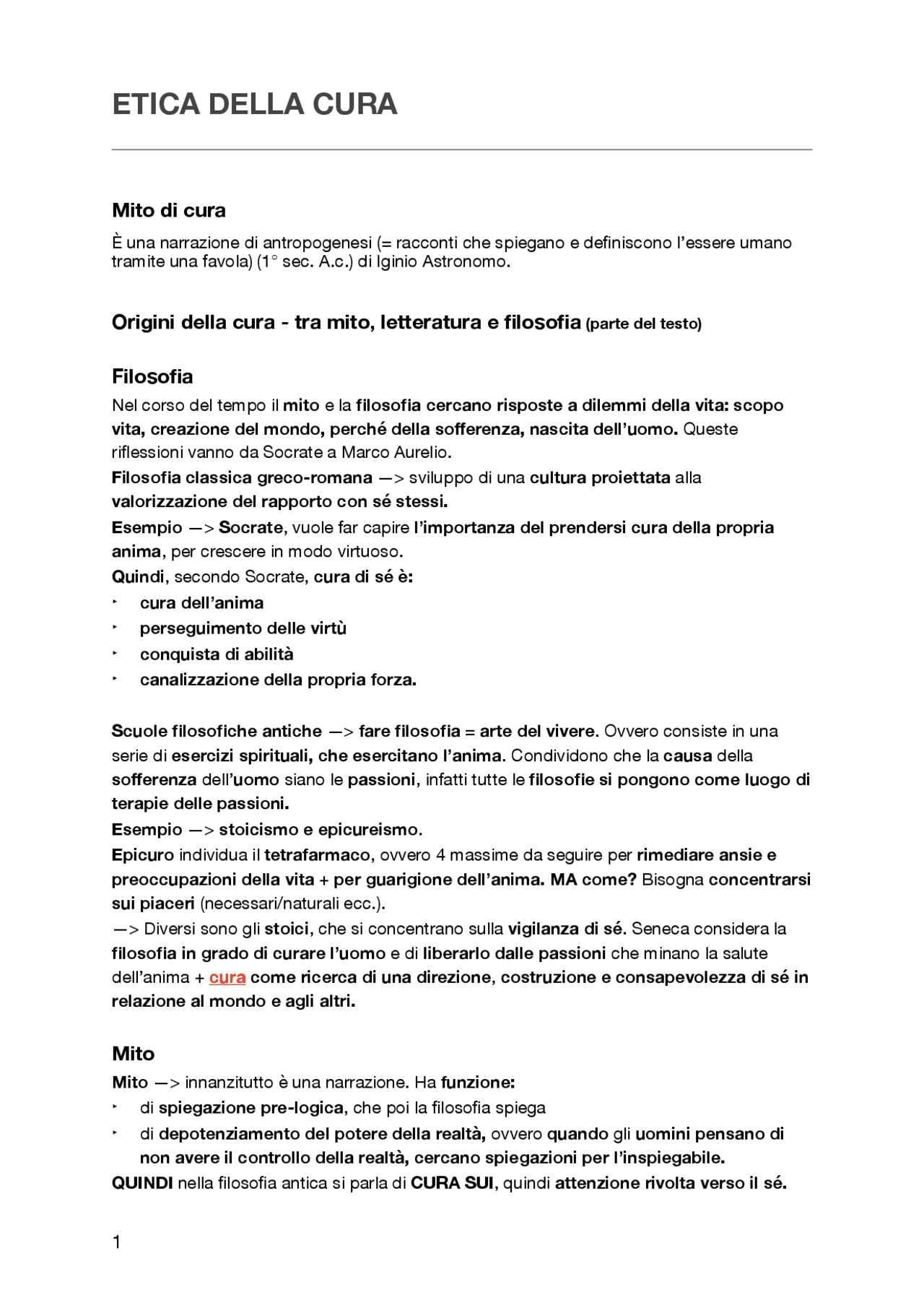 Etica della cura - Roberto Massaro | Appunti di Antropologia Filosofica ...