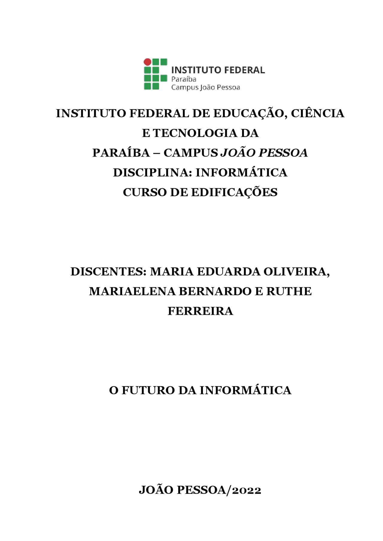 O Futuro da Informática | Notas de estudo Português (Gramática ...