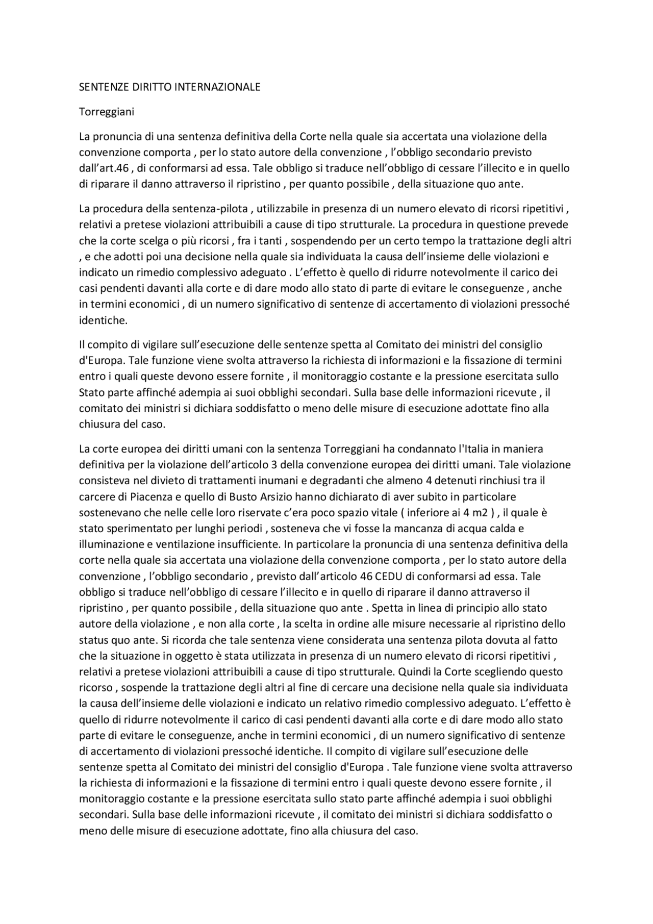 Documento 78 Ripasso Dispense Di Diritto Internazionale Docsity