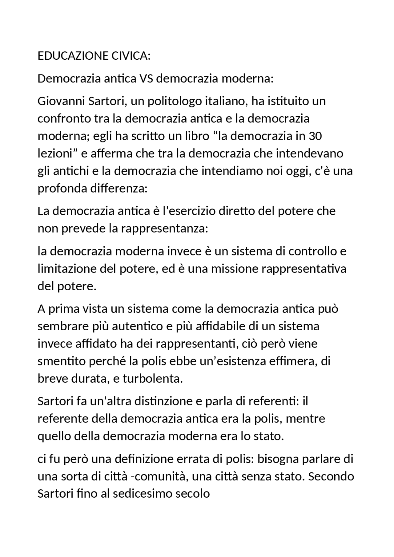 Democrazia Antica E Moderna A Confronto Guide Progetti E Ricerche Di