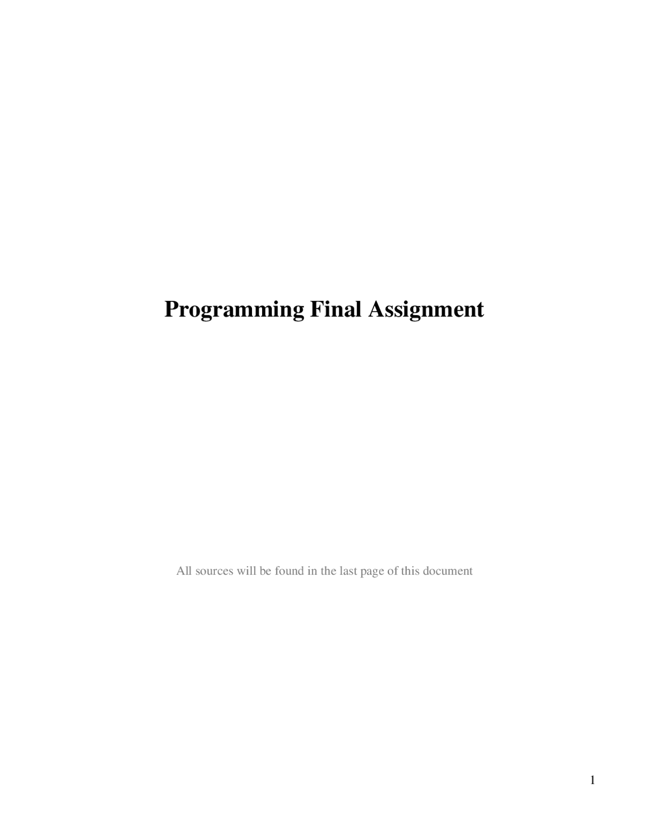 Programming Assignment Assignments Java Programming Docsity 7525