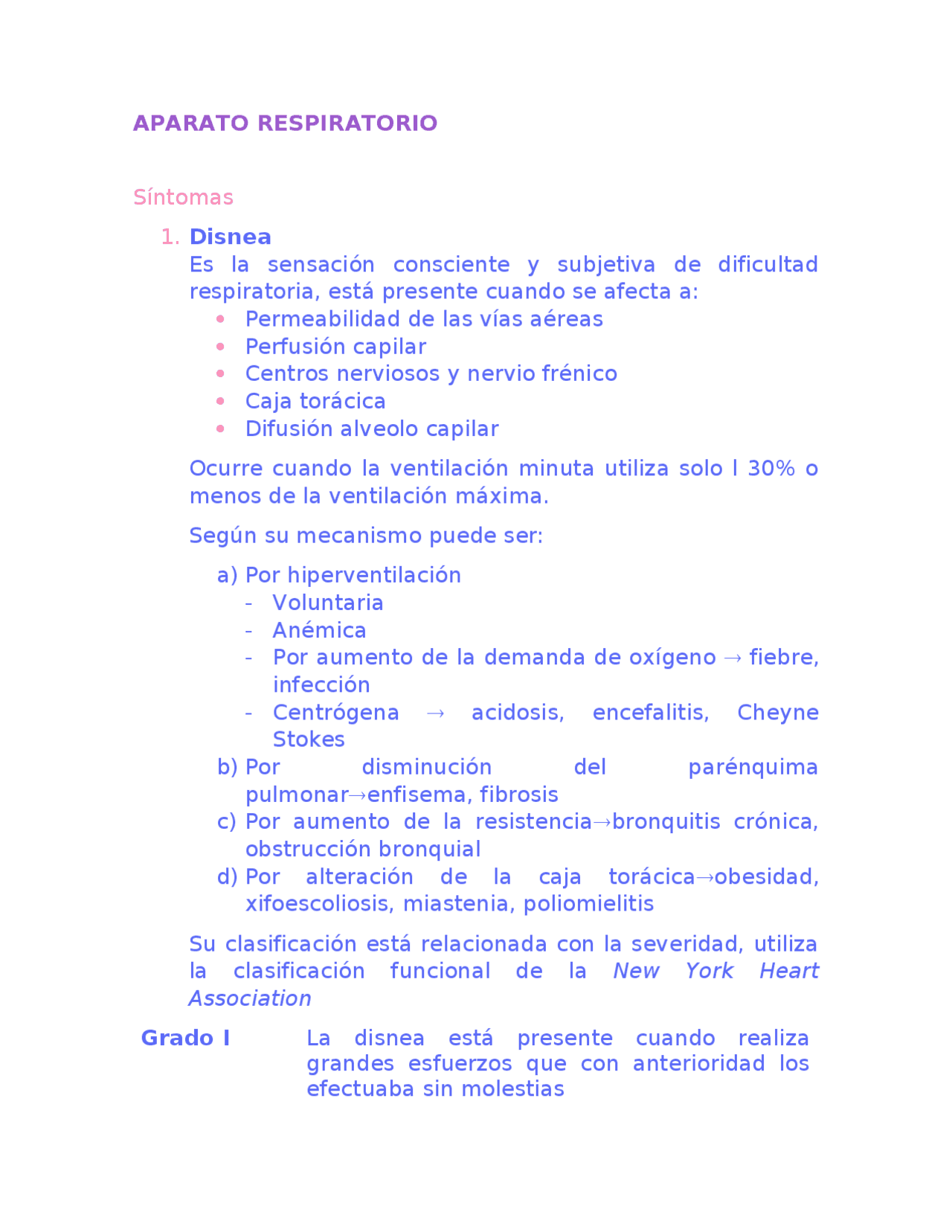 Aparato Respiratorio Resúmenes De Fisiología Docsity