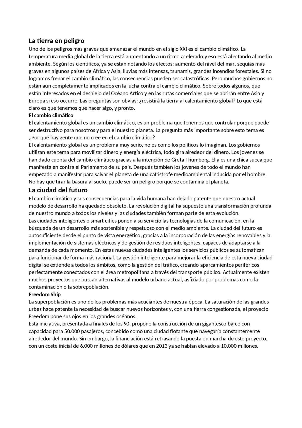 Esame Lettorato Spagnolo 2 Appunti Di Lingua Spagnola Docsity