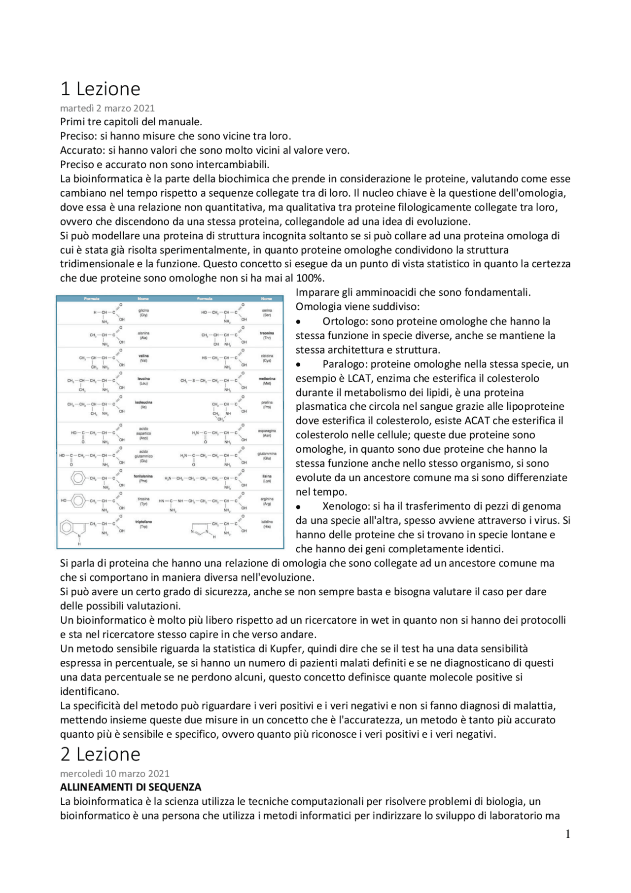 Bioinformatica-Modulo di Bioinformatica strutturale e modellistica ...