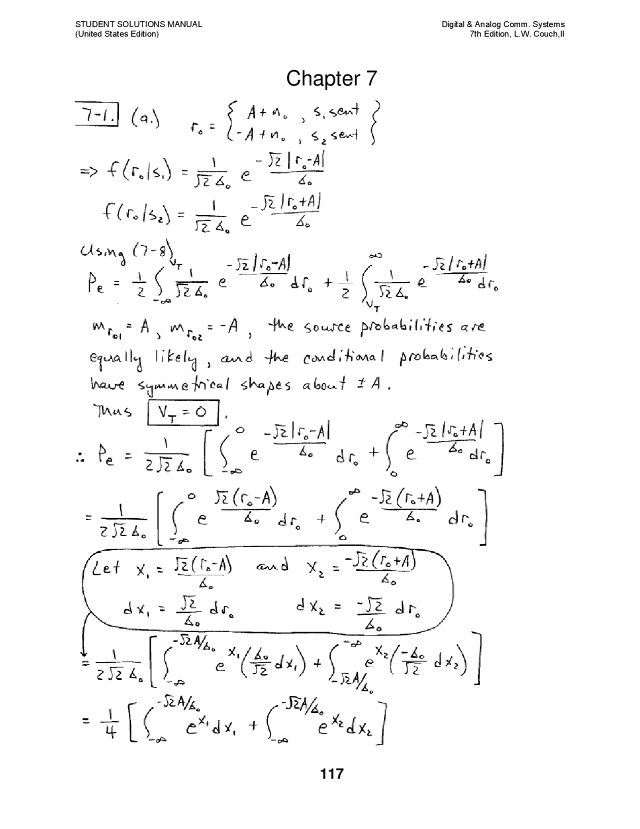 Solucionario Capítulo 7 | Apuntes de Matemáticas | Docsity