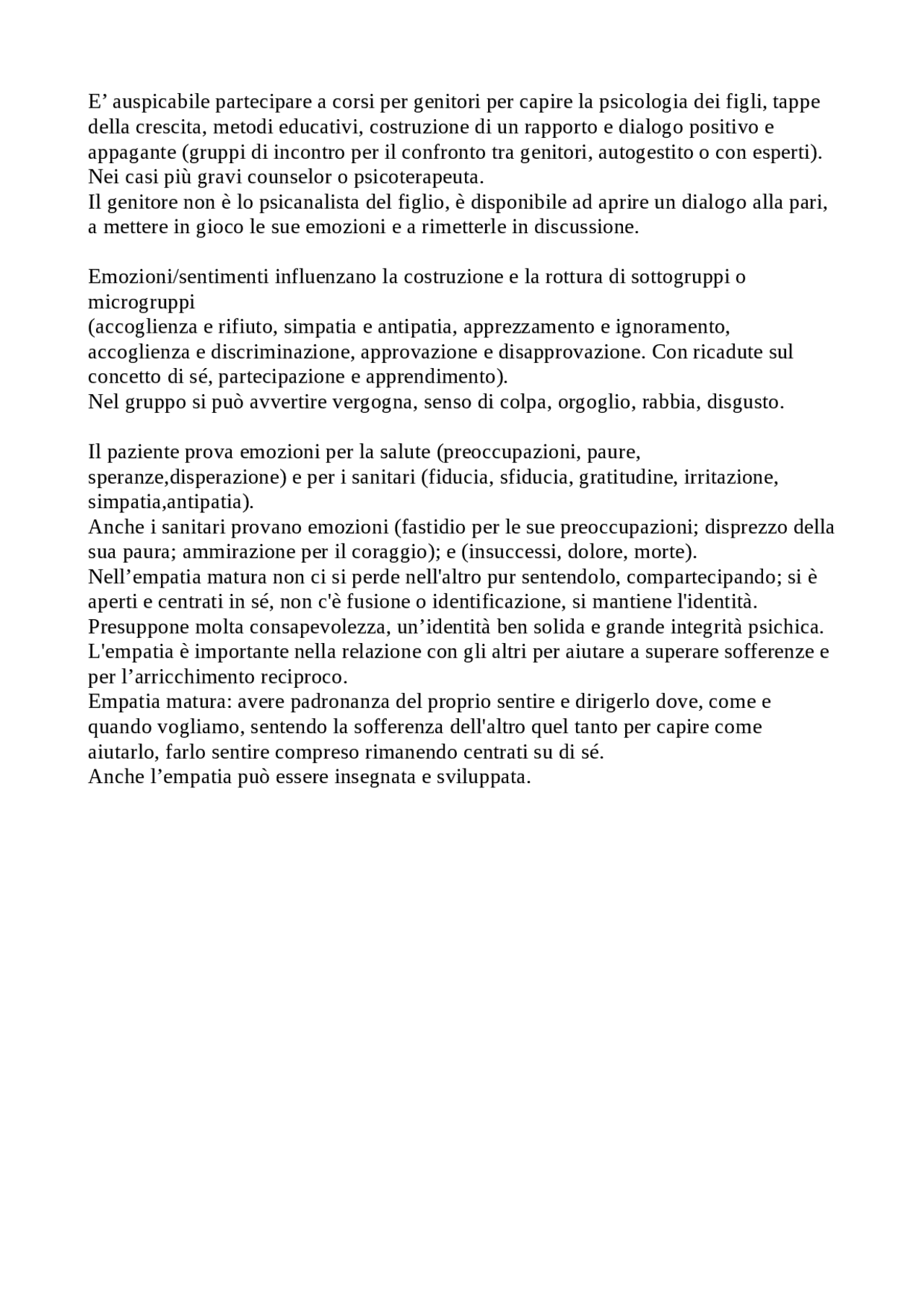 Riassunto Del Cap Emozioni Del Libro Di Chieli Schemi E Mappe