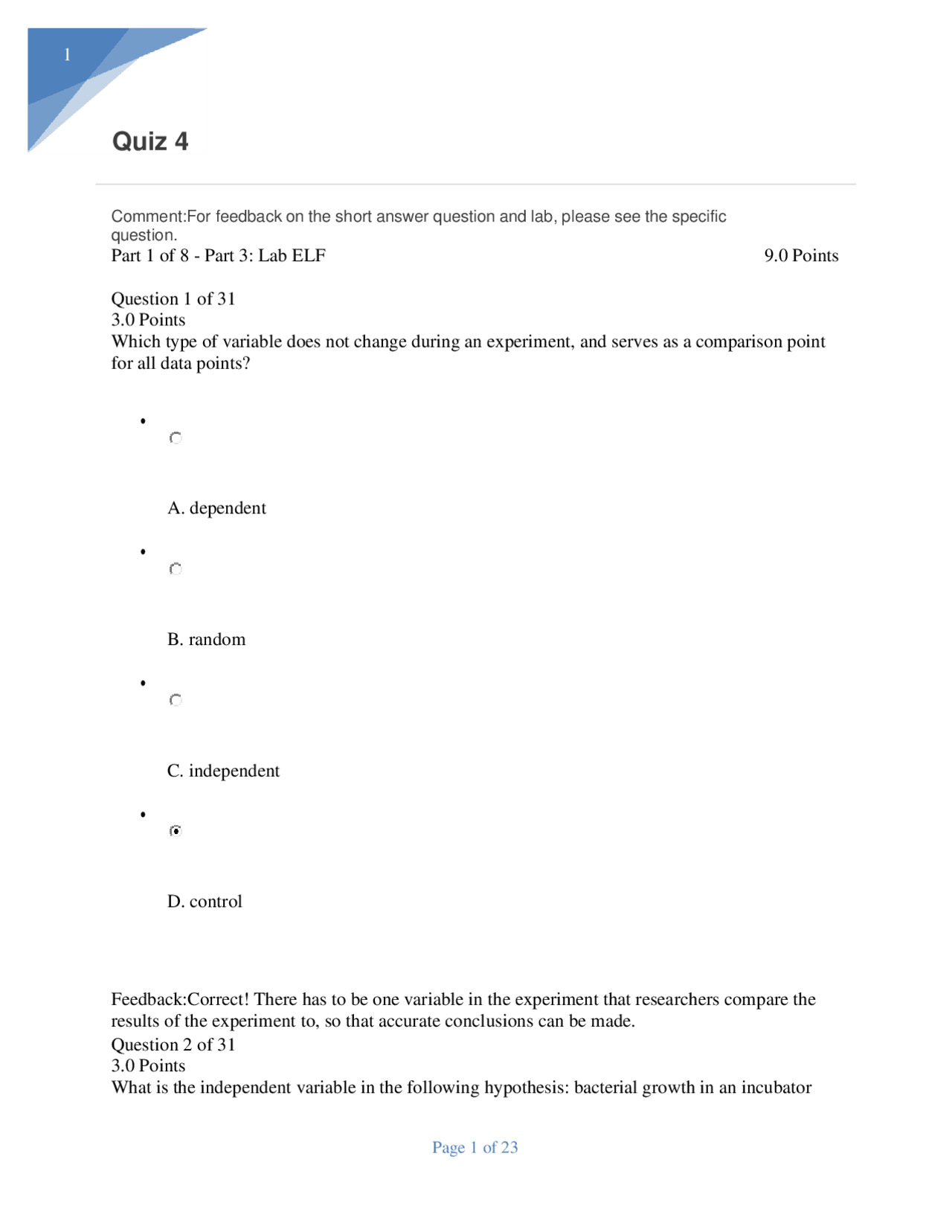 Quiz_4. Quiz_4. | Exams Nursing - Docsity