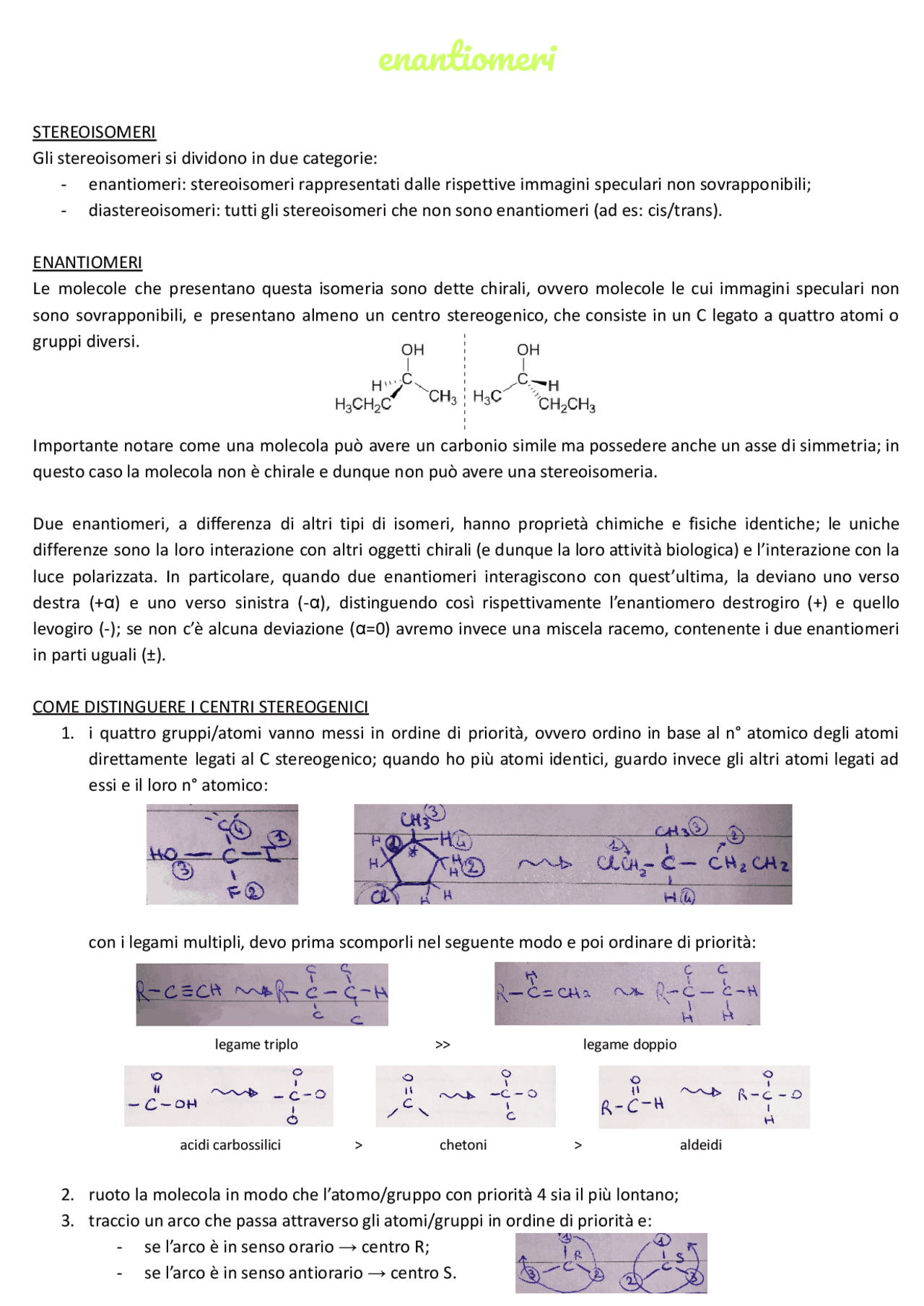 Appunti Di Chimica Organica Parte 2 Docsity