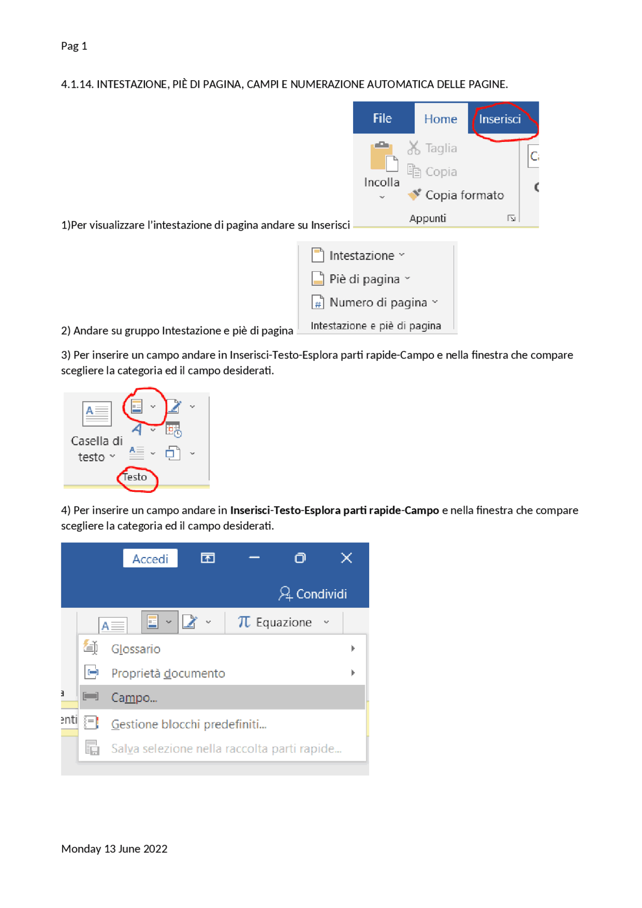 Esercitazione 4114 Parte 1 Informatica Prof Botteri Riccardo