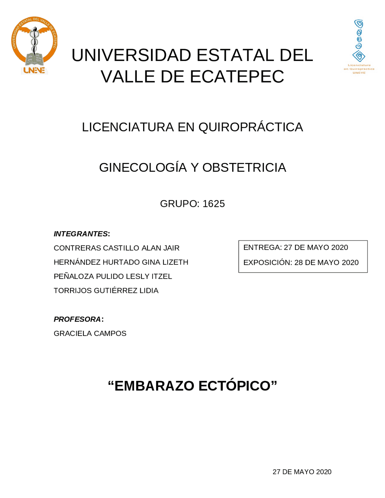 Embarazo Ectopico Y Multiple Diapositivas De Ginecología Docsity