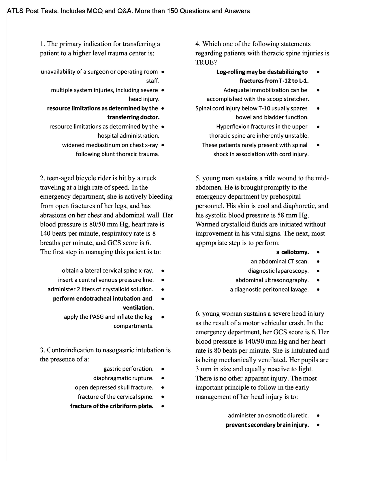atls-post-tests-includes-mcq-and-q-a-more-than-150-questions-and