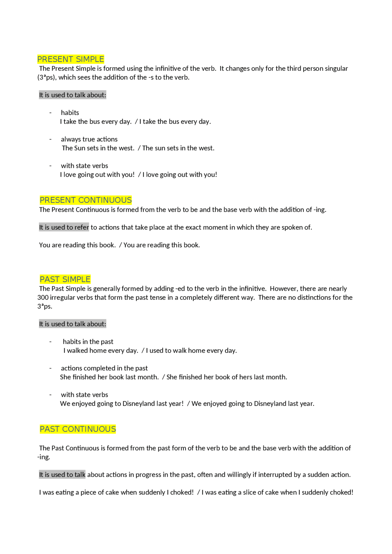 English Verb Tenses & Uses: Present, Past, Perfect, Future, Conditionals, Passives & More ...