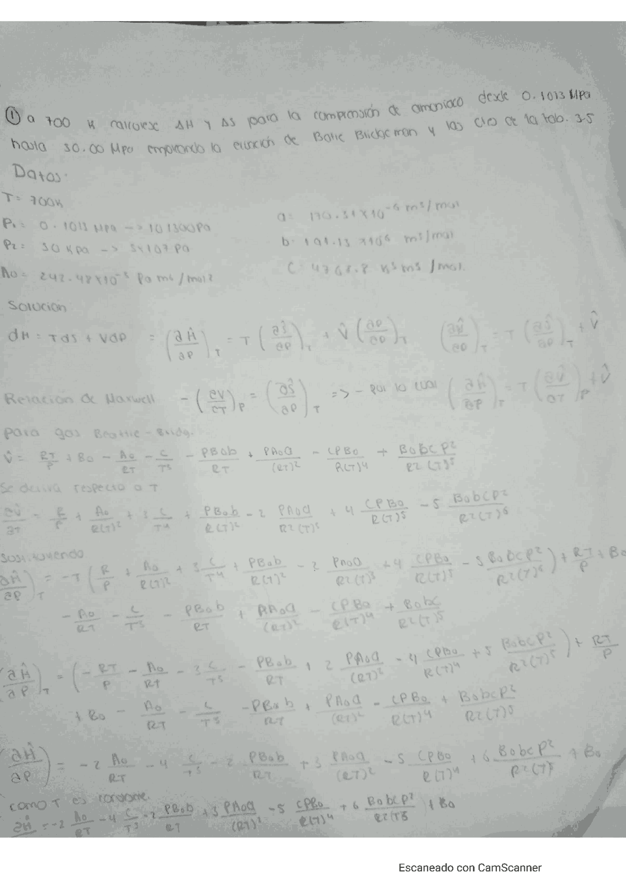 Tarea 3 Termodinámica Apuntes De Termodinámica Docsity