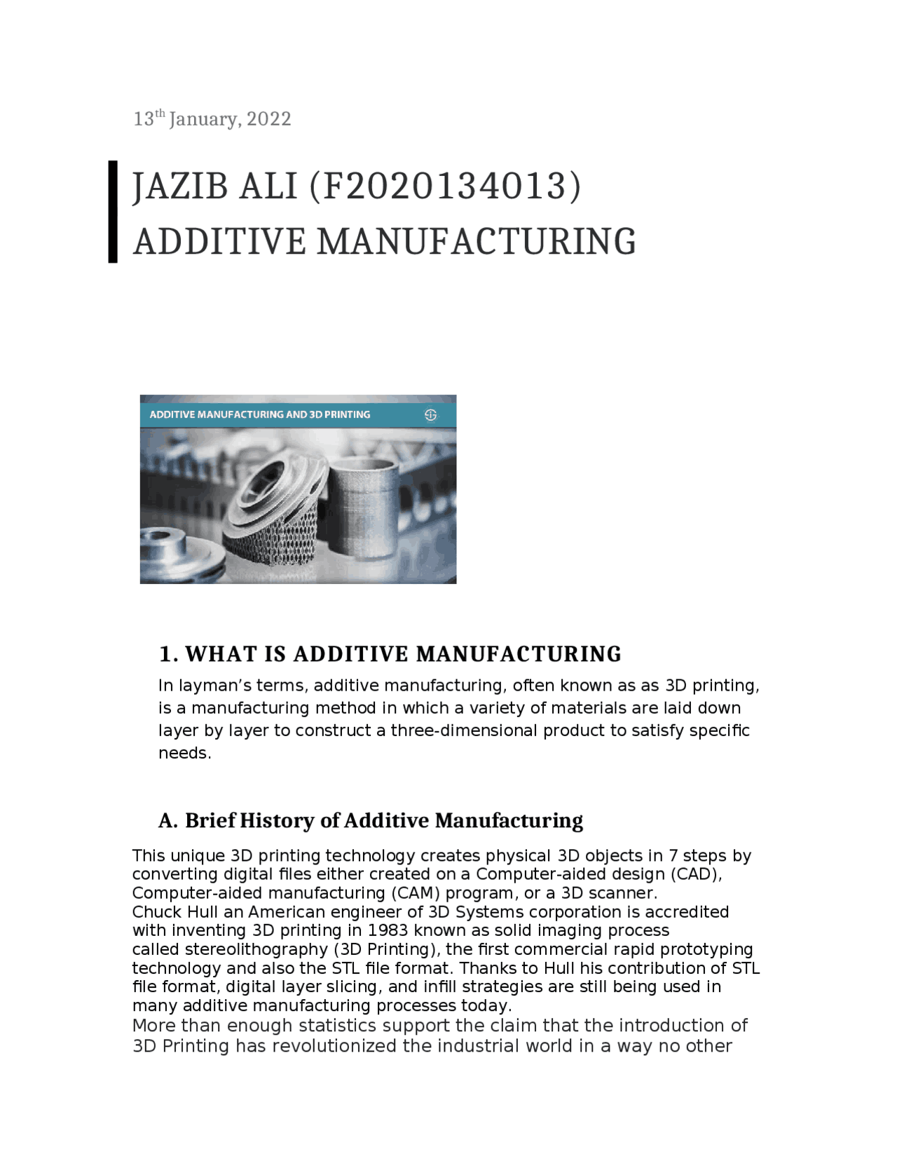 Materials project 2021 - Docsity