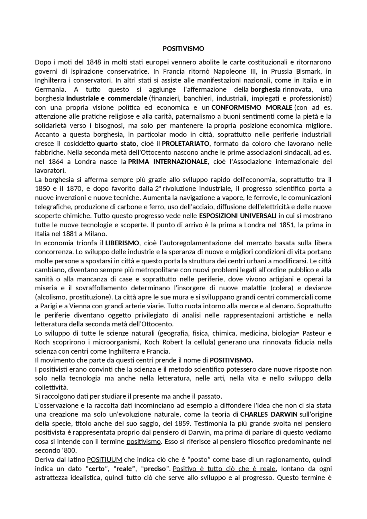 RIASSUNTO ULTIMA PARTE DEL PROGRAMMA DI ITALIANO LICEO CLASSICO V ANNO | Dispense di Italiano ...