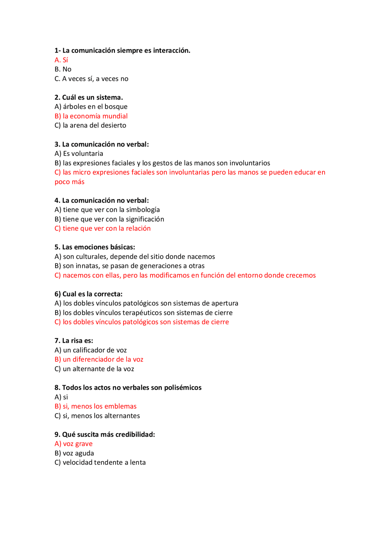 Preguntas Examen comunicación interpersonal | Apuntes de Comunicación ...