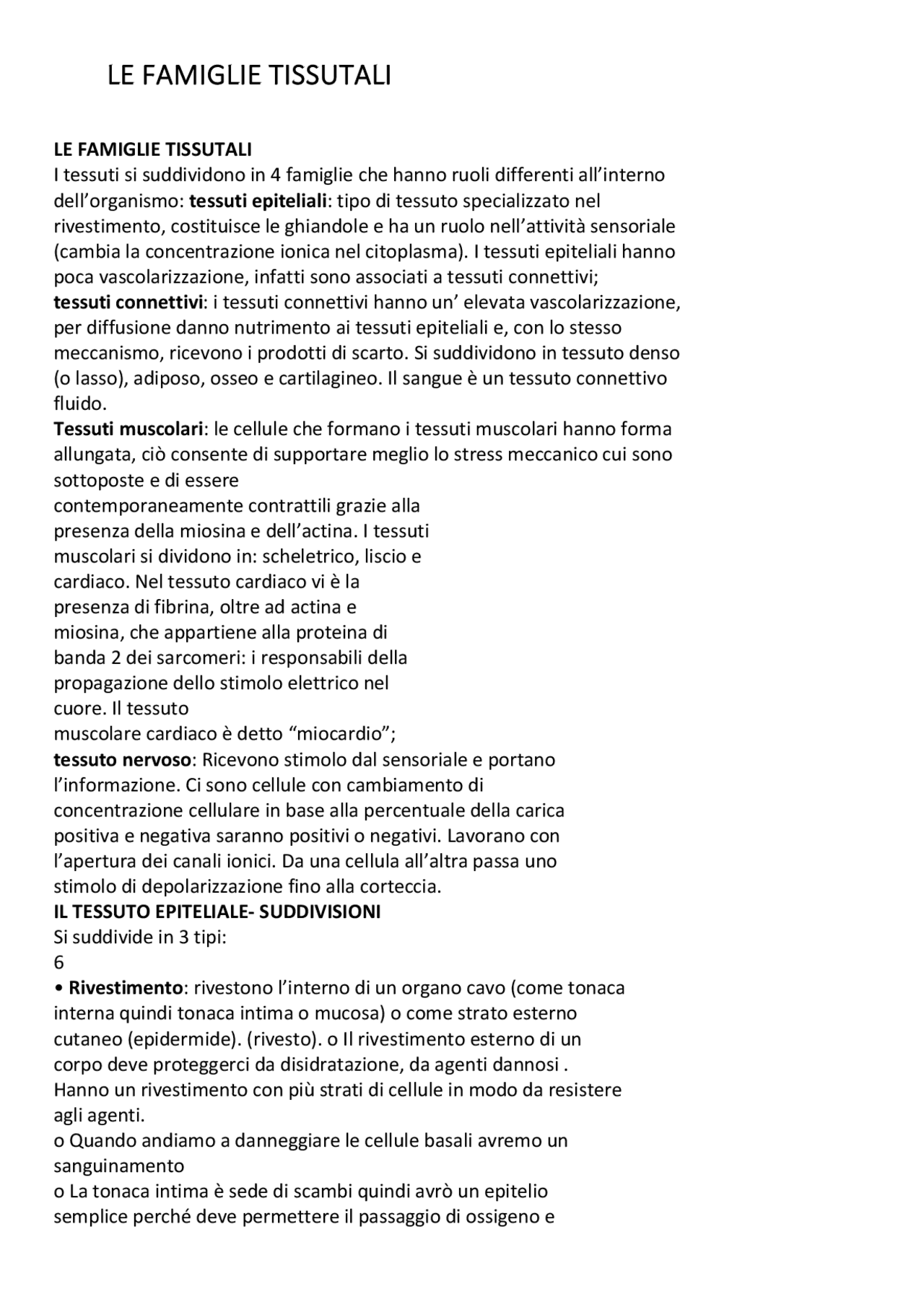 Appunti Anatomia Primo Anno Farmacia E Ctf Docsity