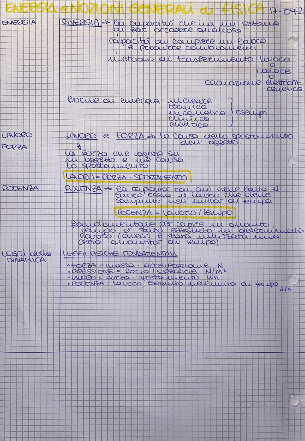 Prima Lezione Fisica Schemi E Mappe Concettuali Di Fisica Tecnica