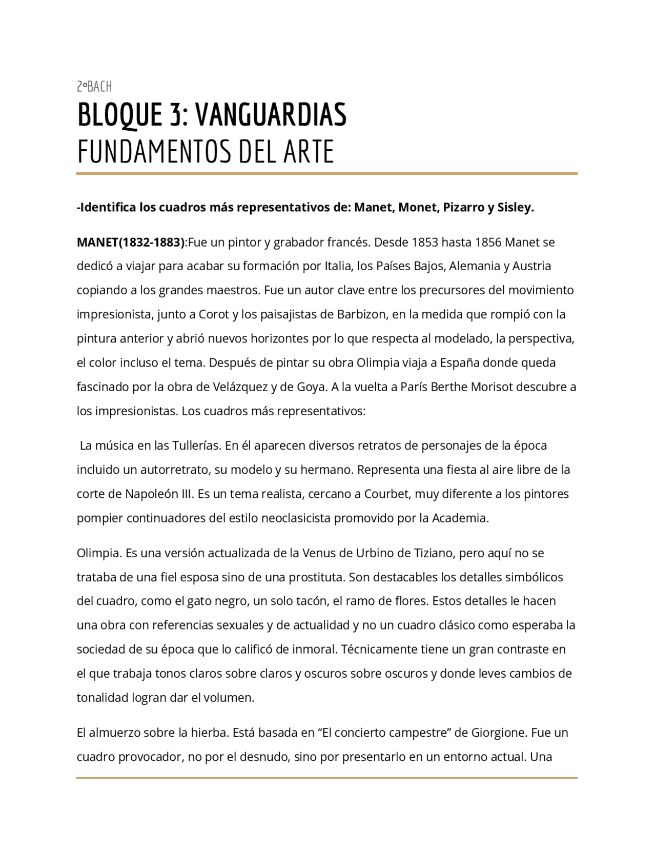 BLOQUE 3 DE FUNDAMENTOS DEL ARTE PARA EBAU | Apuntes de Historia del ...