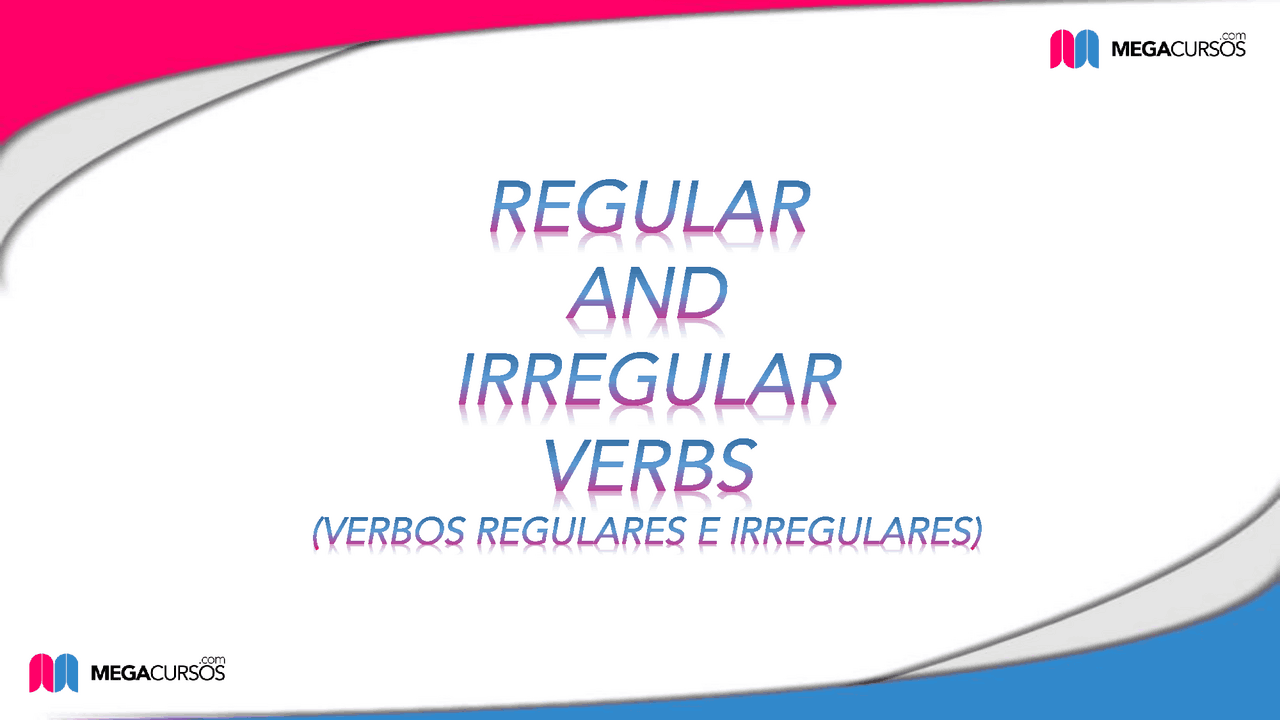 Verbos Regulares E Irregulares Docsity
