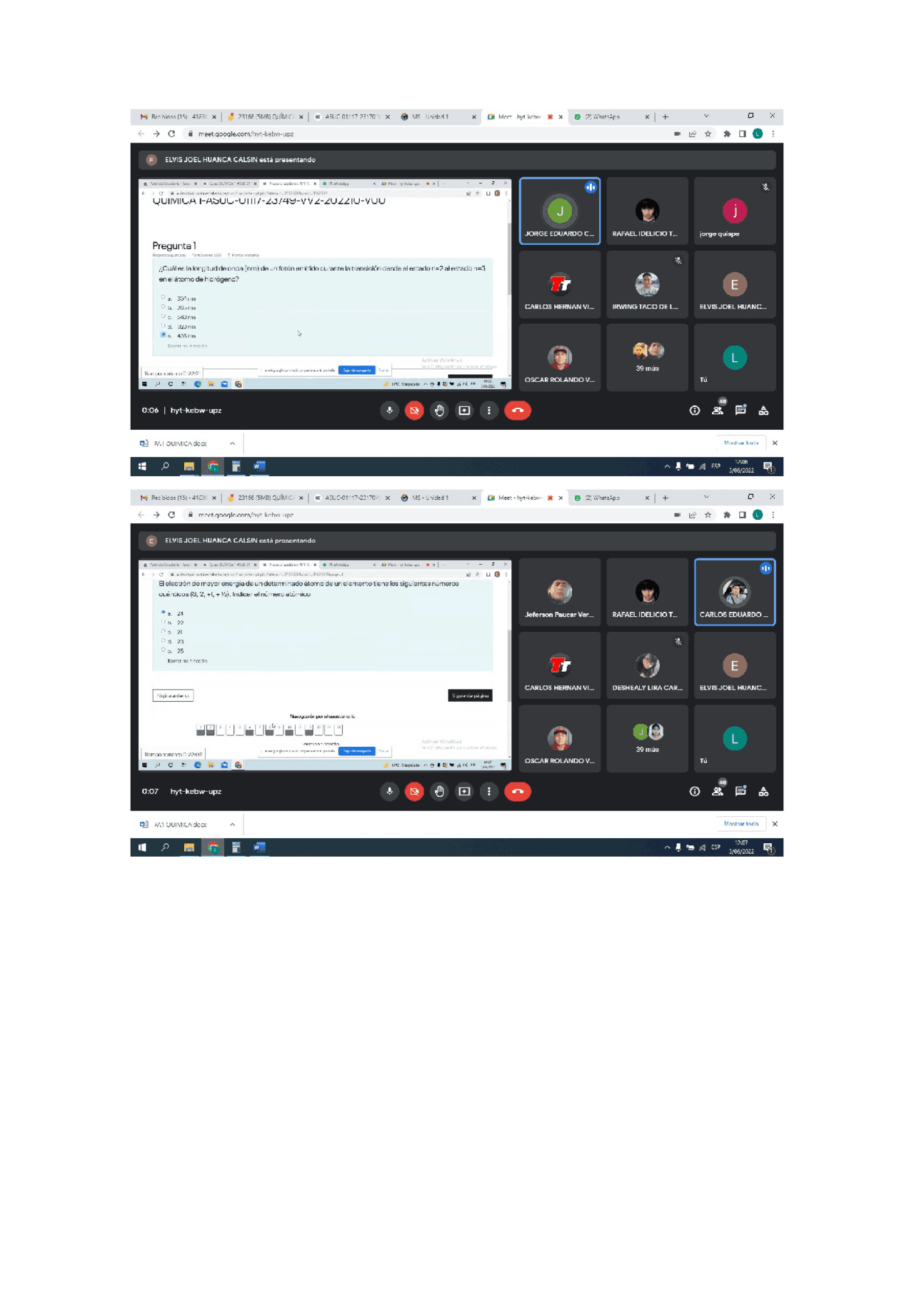 Autoevaluación Del Curso De Quimica 1 Ejercicios De Química Docsity