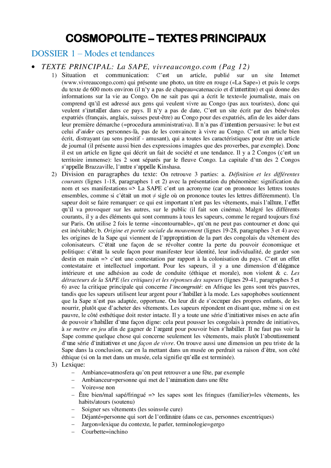 Testi Per Orale Di Lingua Francese 2 Schemi E Mappe Concettuali Di