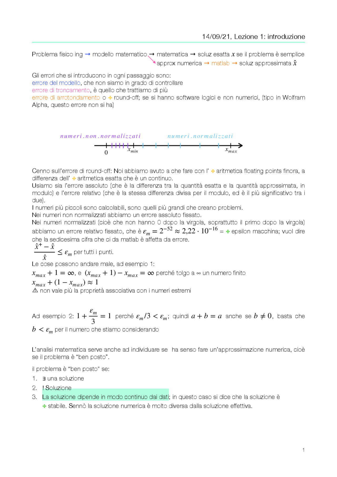Appunti Di Mani Completi Appunti Di Metodi Numerici Docsity