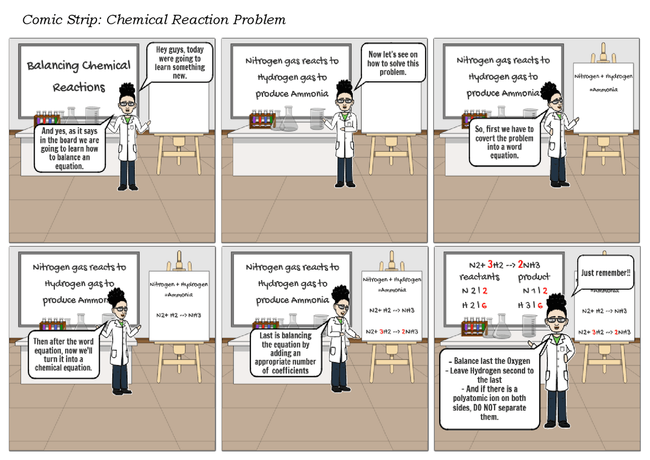GENCHEM1 (Comic Strip - Chemical Reaction Problem)_mnbv13 | Assignments ...