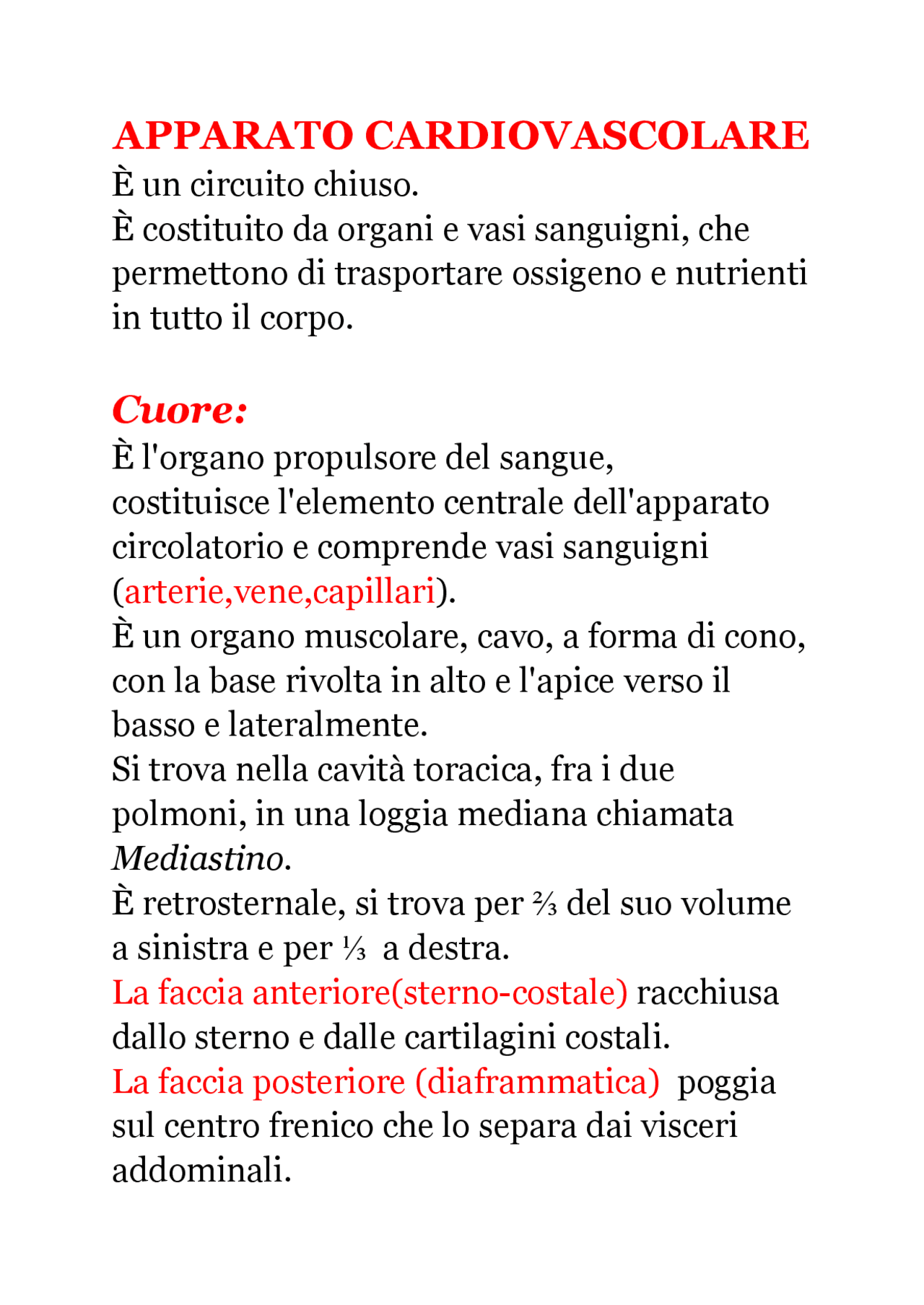 Anatomia Umana Seconda Parte Sbobinature Di Anatomia Docsity