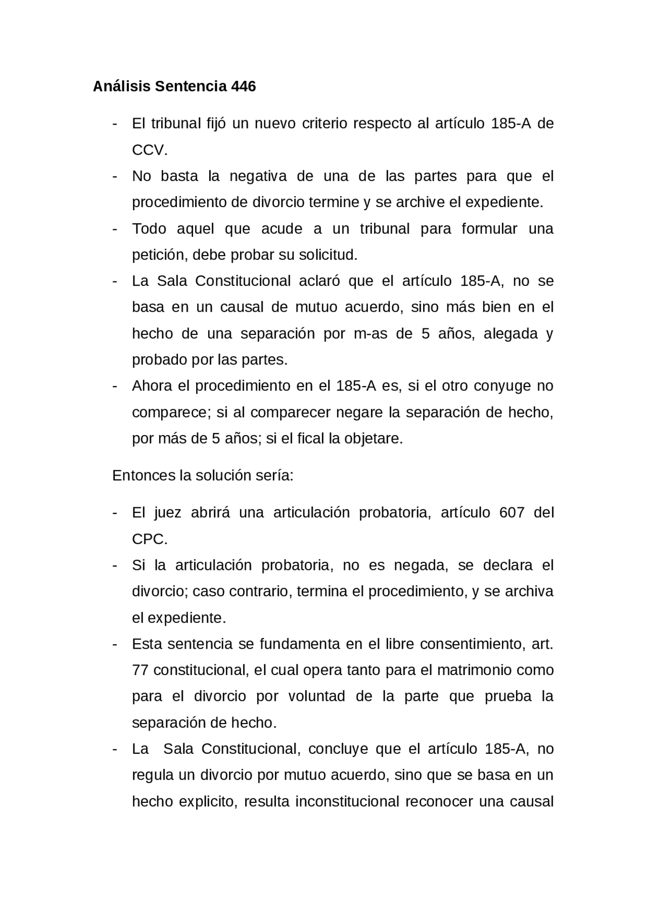 Análisis De Sentencia 446 Y 1070 Apuntes De Derecho Docsity