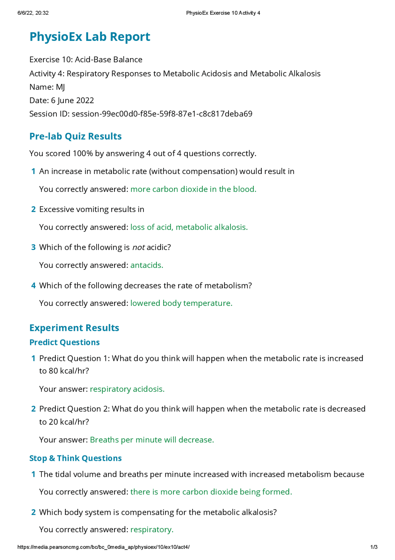 PHYSIO EX: EJERCICIO 10 ACTIVIDAD 4 | Ejercicios de Fisiología Humana ...