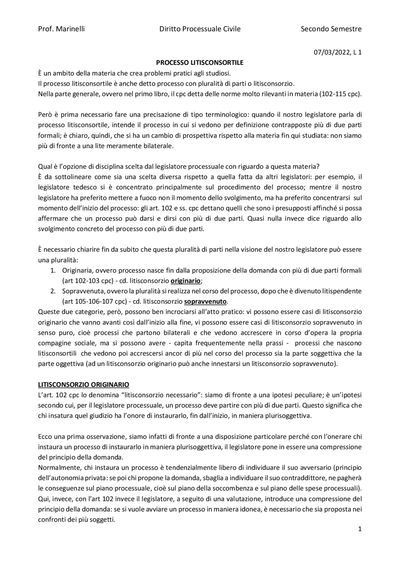 Appunti Diritto Processuale Civile Appunti Di Diritto Processuale
