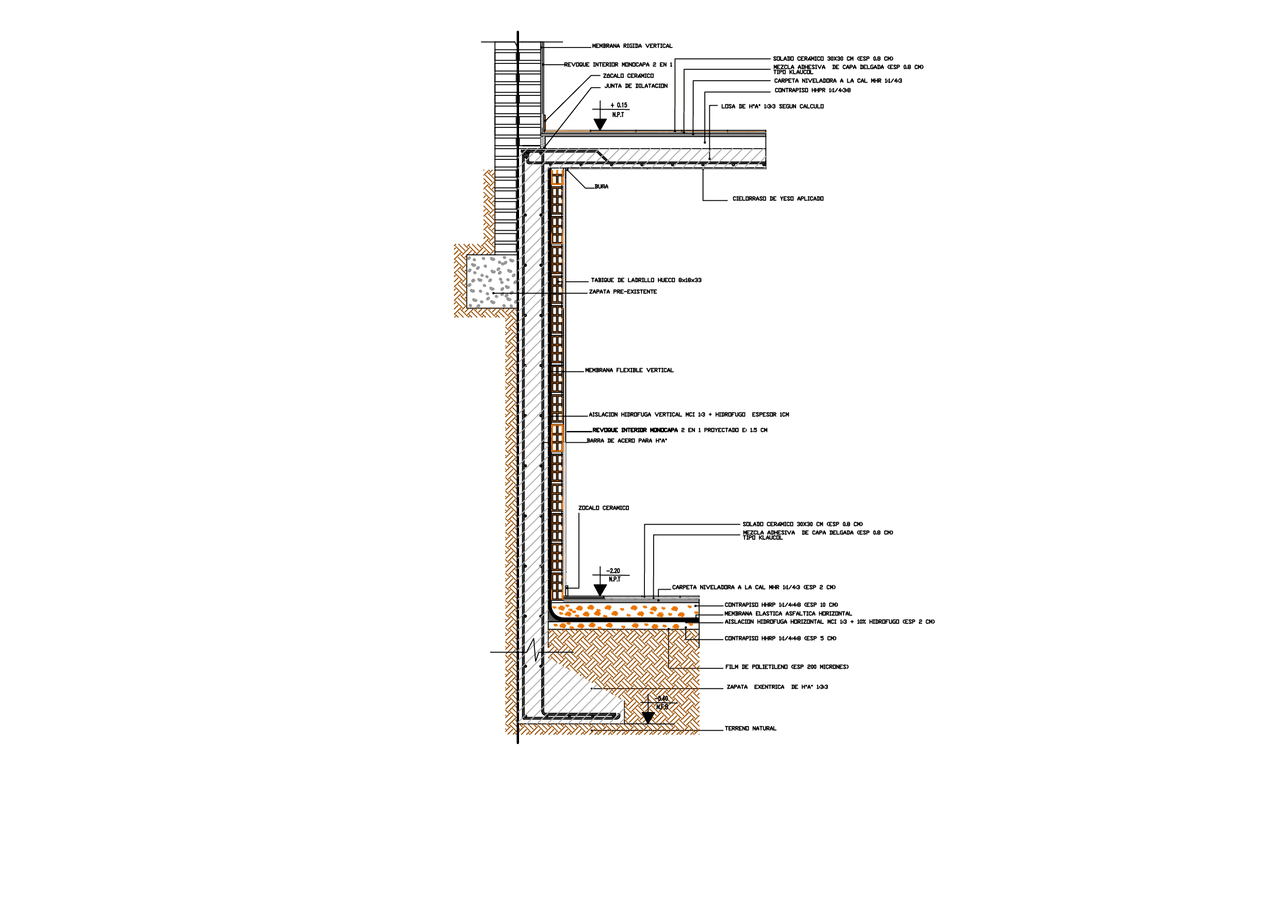 DETALLE SUBMURACION CON ZAPATA AISLADA | Ejercicios de Construcción ...