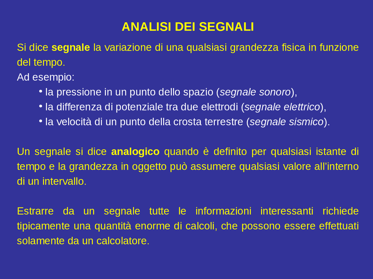 Teorema Di Fourier E I Segnali Di Fourier Sintesi Del Corso Di