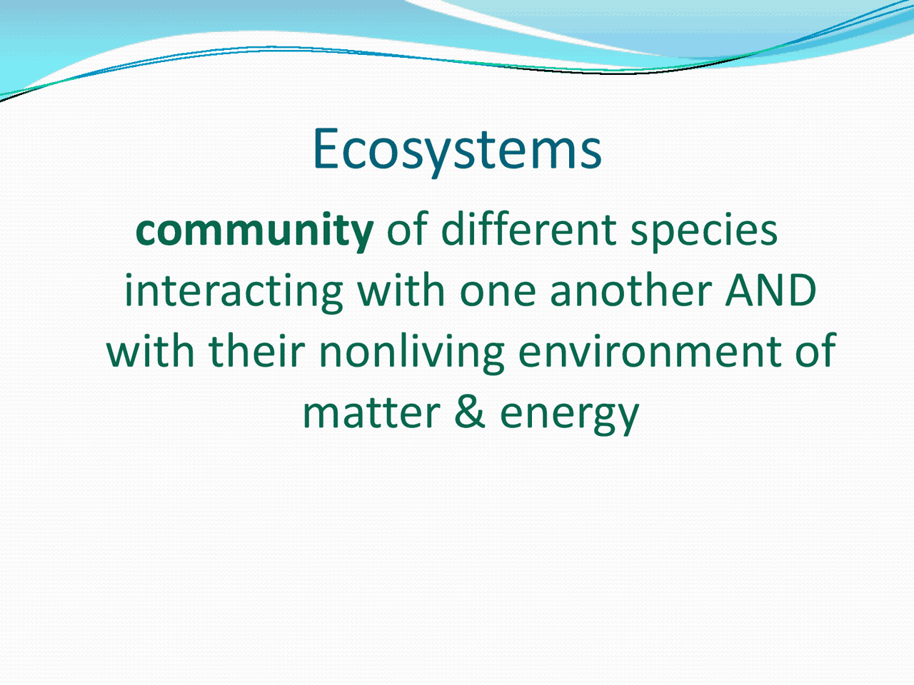 U1 apes ecosystems notes - Docsity
