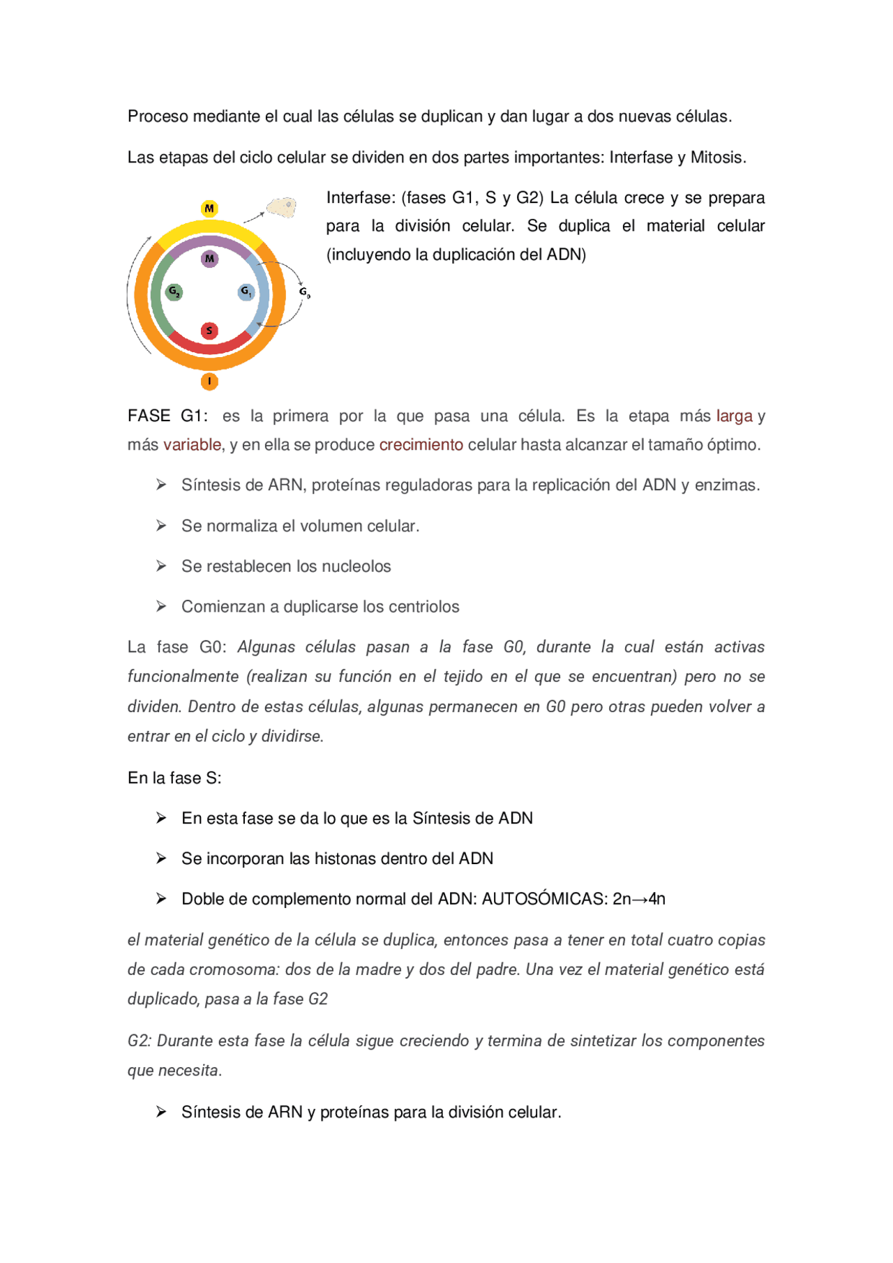 Ciclo Celular Oncología Apuntes De Oncología Docsity