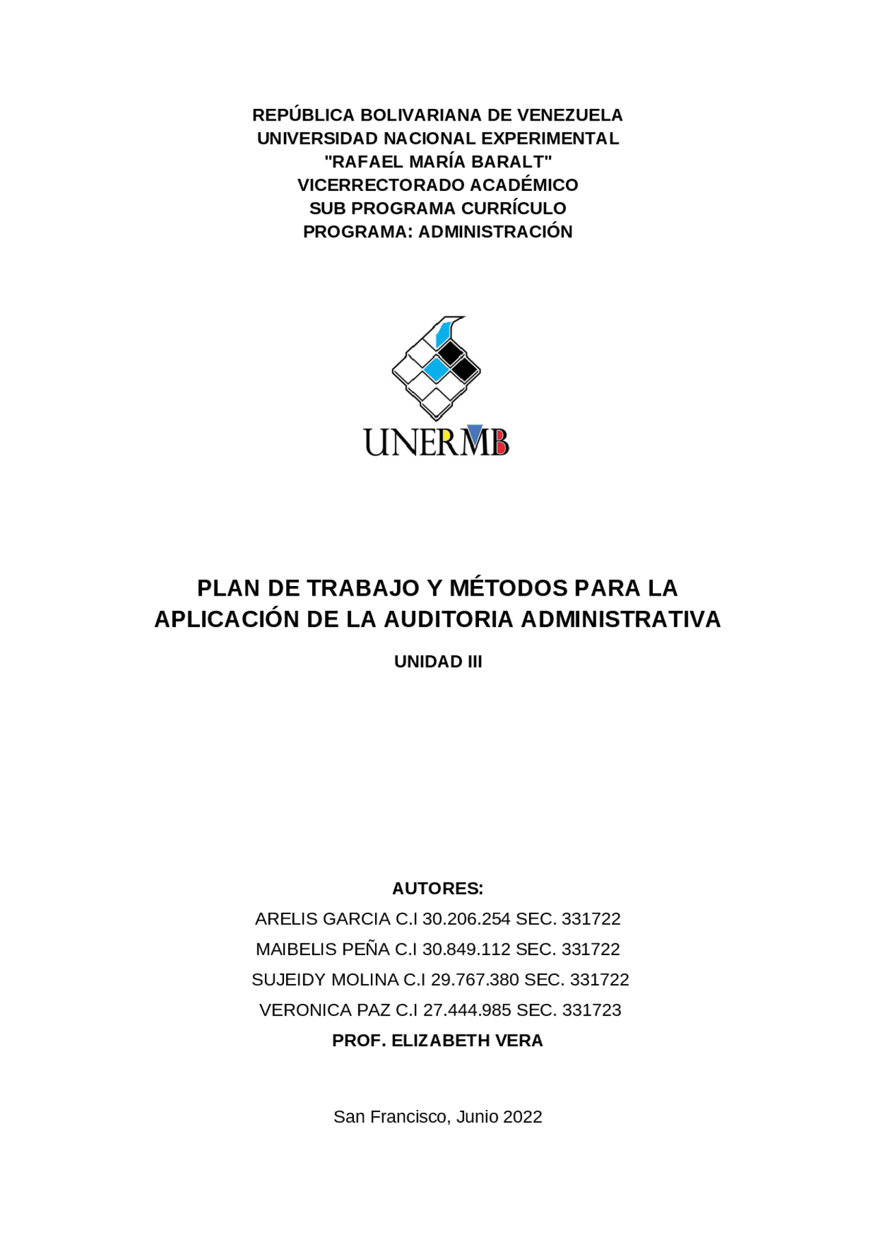Auditoria Unidad Iii Resúmenes De Auditoría Docsity