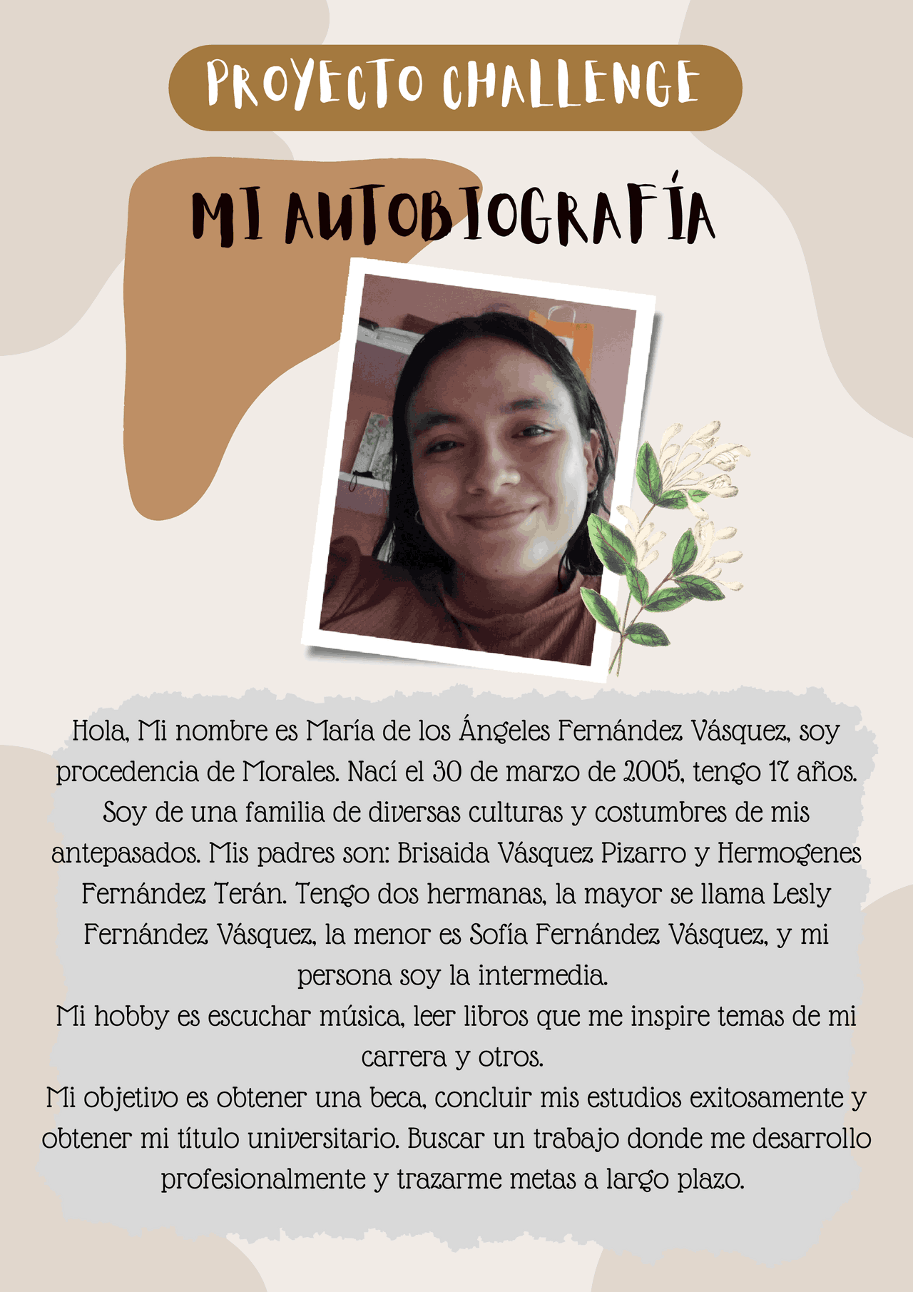 Mi Autobiografía Ejemplo